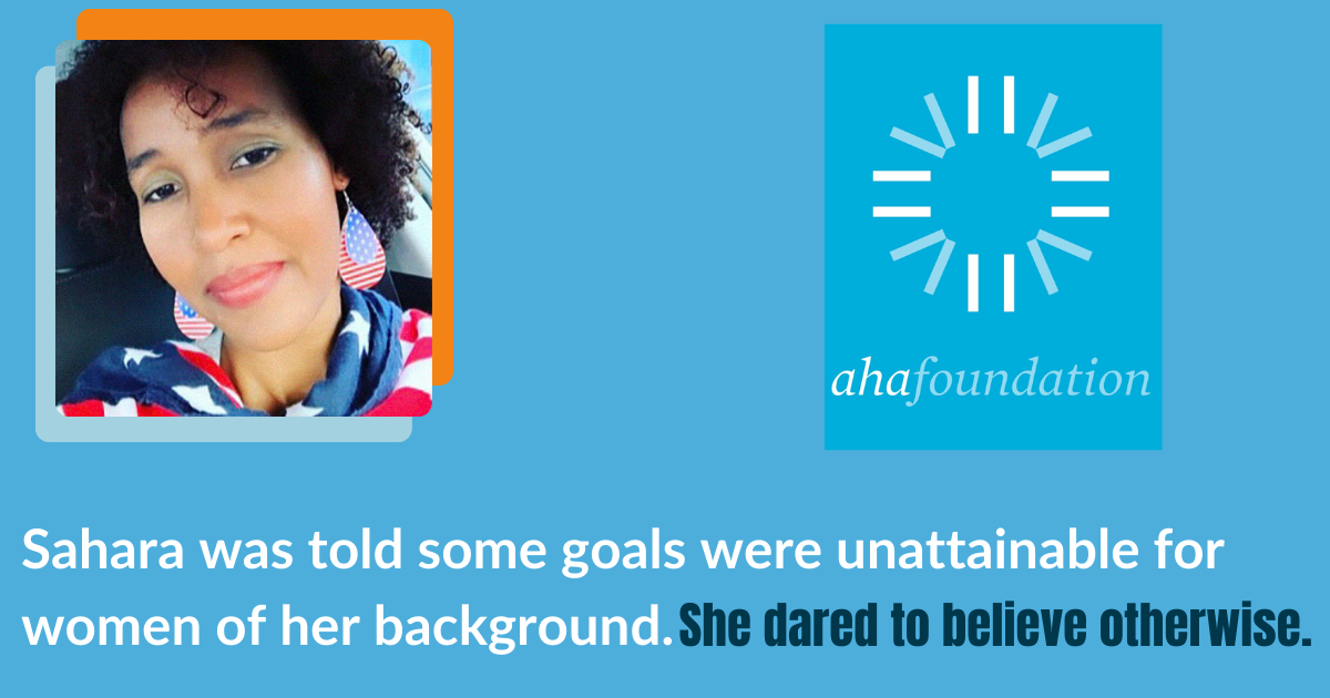 Sahara was told some goals were unattainable for women of her ...
